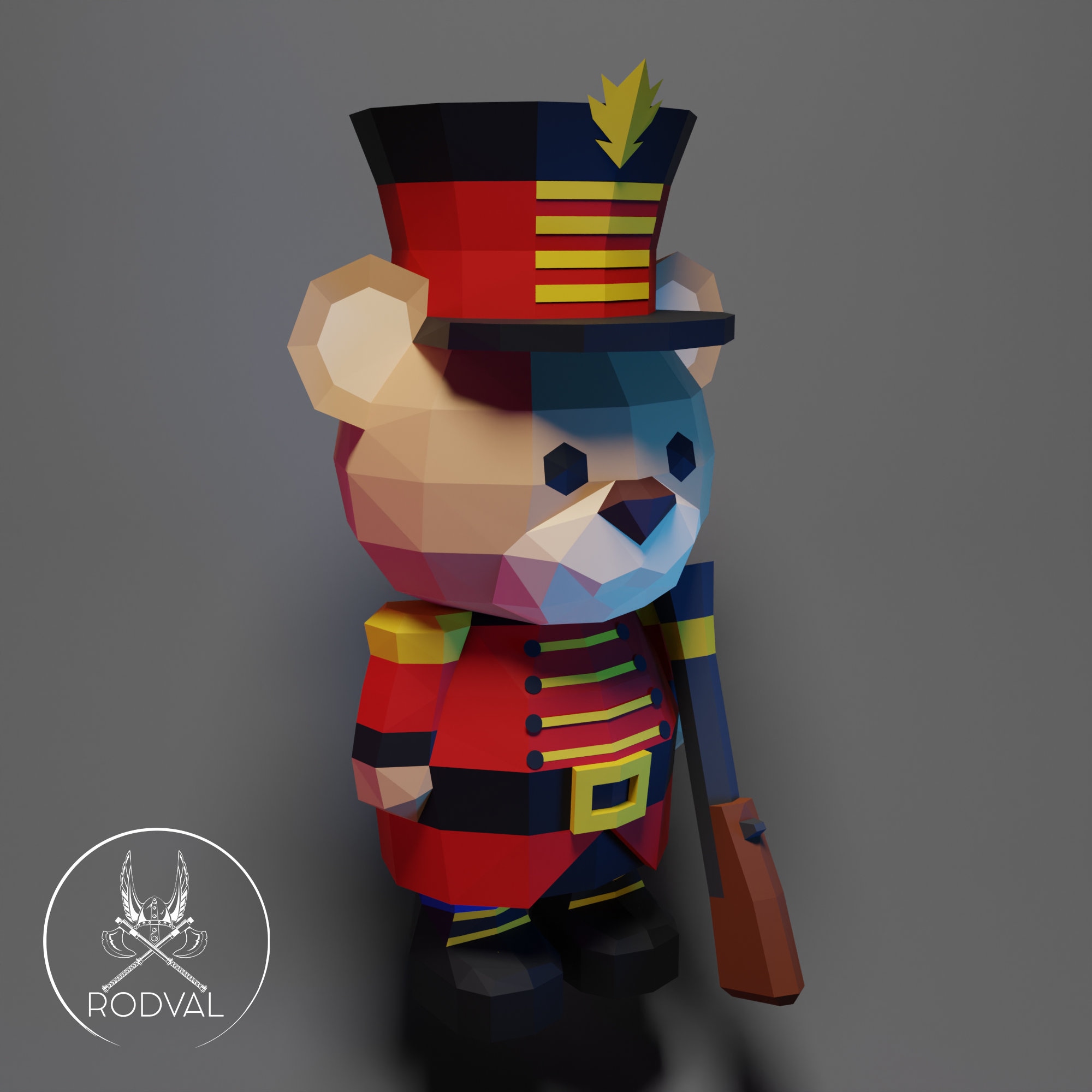 NUTCRACKER TEDDY Papercraft Templates PDF - Etsy