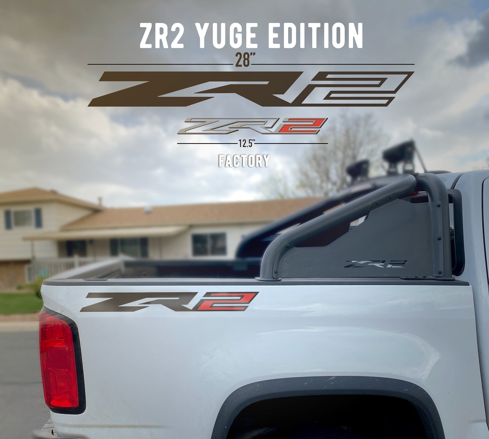 LARGE Chevy Colorado ZR2 Bed Side Badges Decals (set of 2) - Etsy