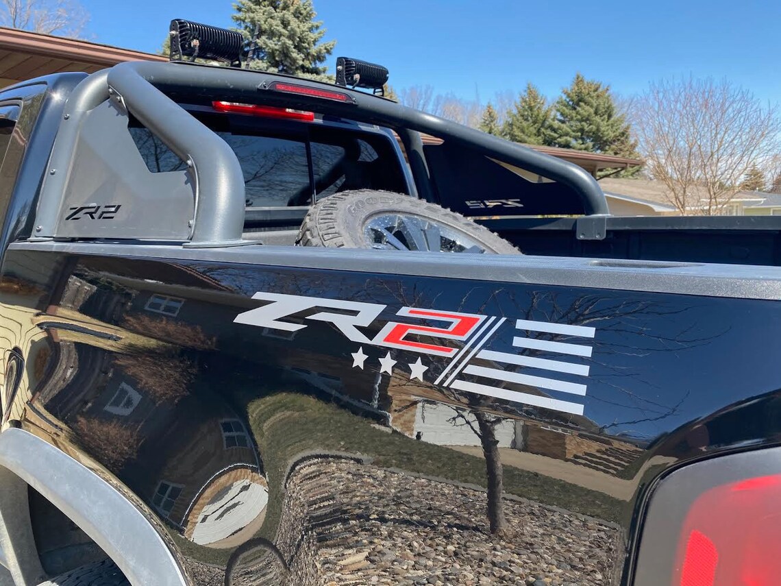 Chevy Colorado ZR2 American Flag Fender Badges Decals Set of | Etsy