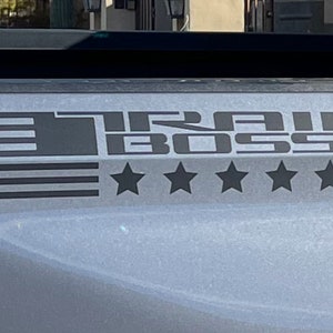 Chevy Silverado TRAIL BOSS American Flag Fender Badges Decals (set of 2 ...