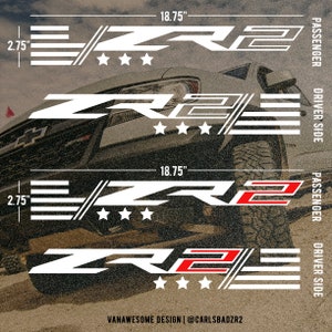 Chevy Colorado ZR2 American Flag Fender Badges Decals (set of 2) - Etsy