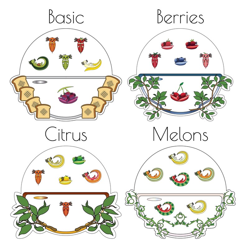 Fruit Axolotl Shaker Charms - Etsy