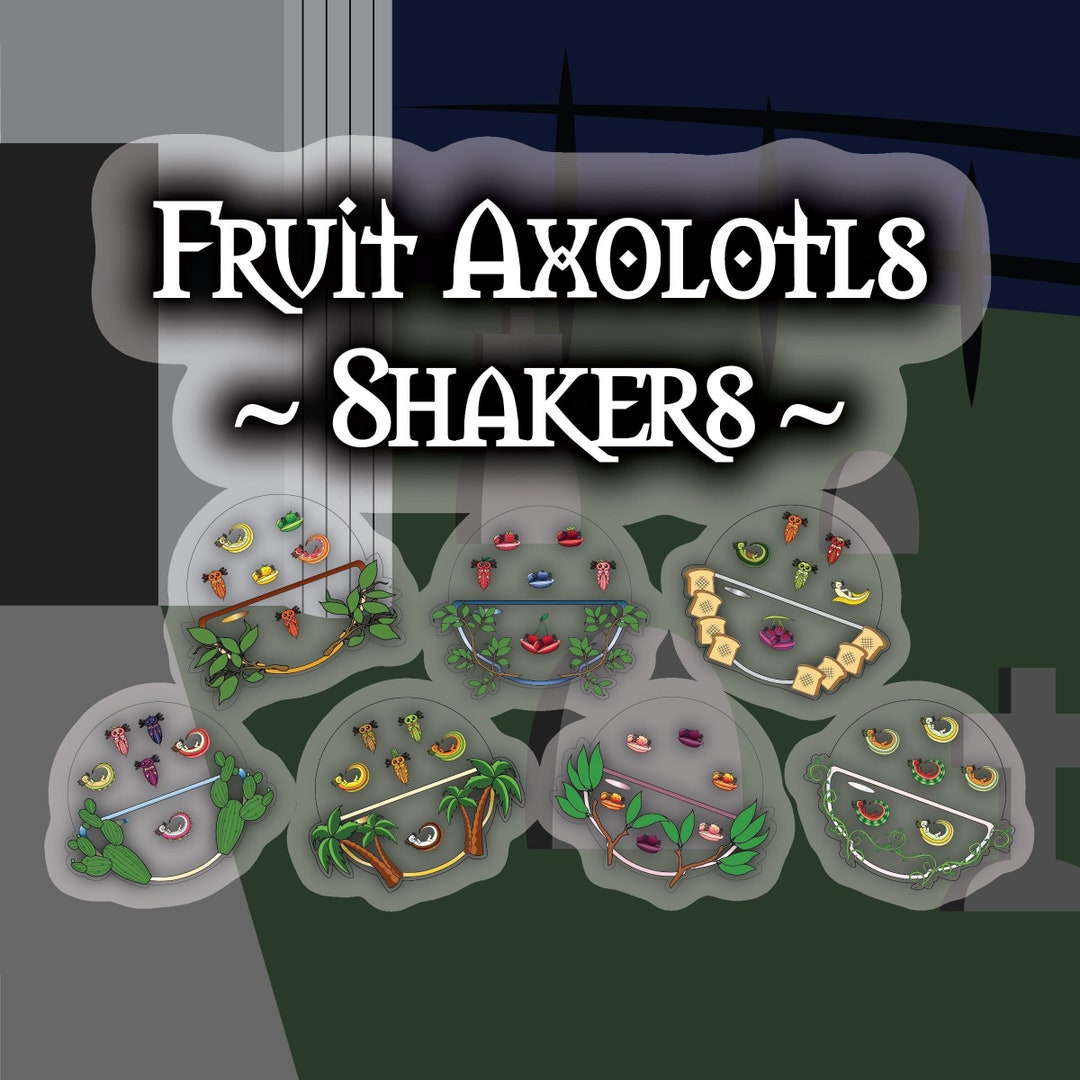 Fruit Axolotl Shaker Charms - Etsy