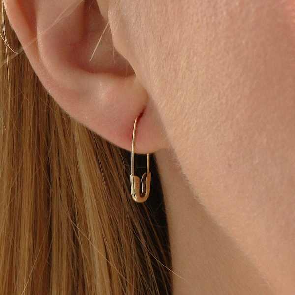 Safety Pin Earrings - Etsy