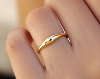 Modern Gold Ring - Etsy