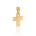 Solid Gold Cross 14K-18K, Cross With Diamond, Gold Cross Charm, Tiny ...