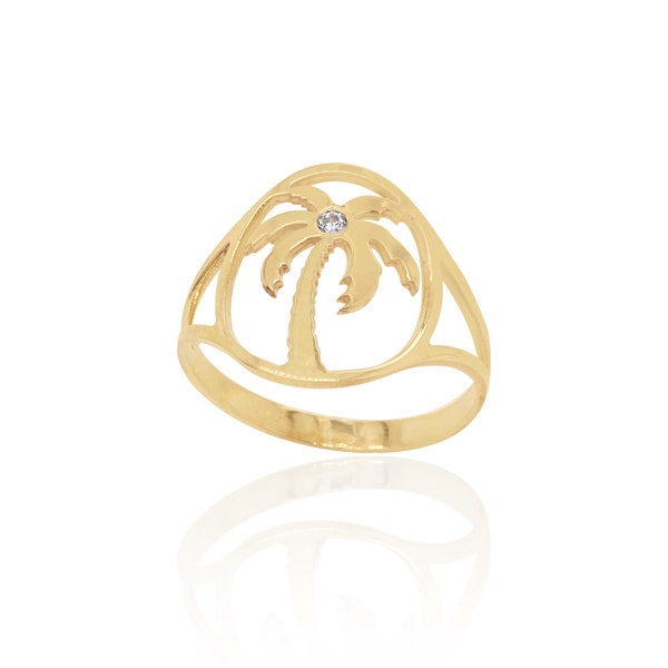 Palm Tree Ring - Etsy