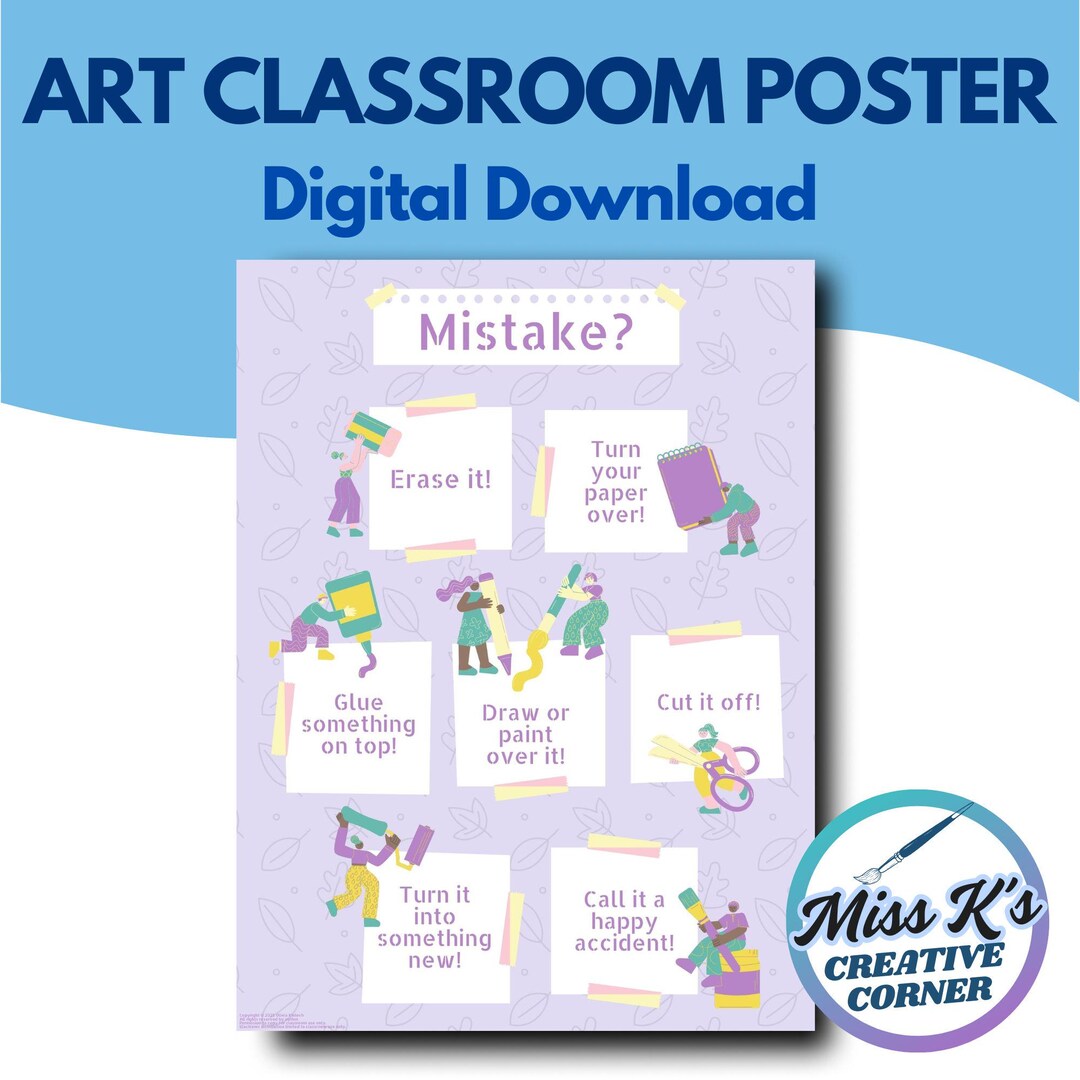 Art Classroom Poster "mistake?" *digital Download - Etsy