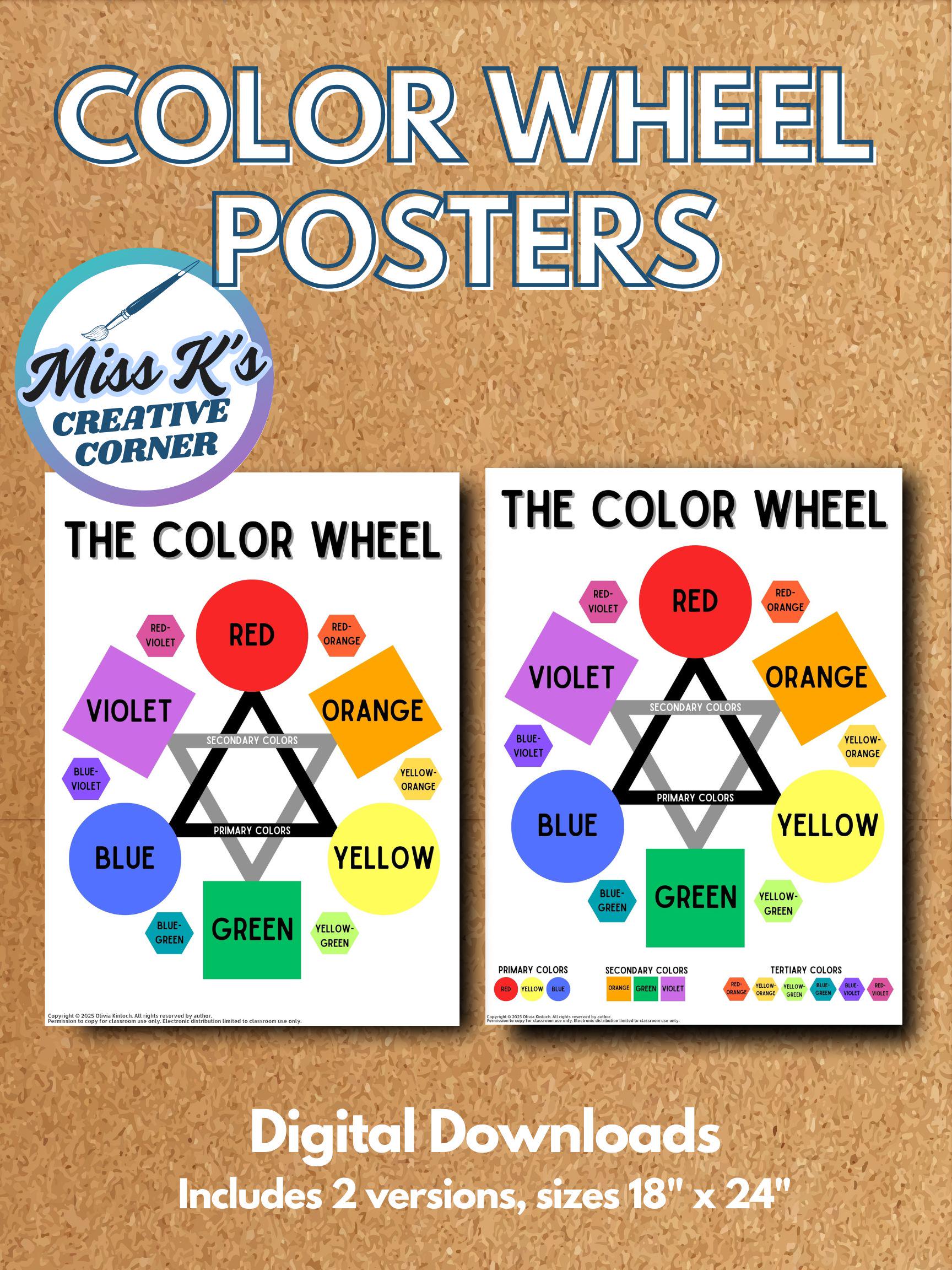 Color Wheel Posters - Etsy