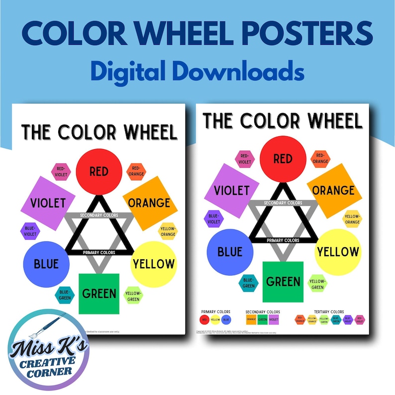 Color Wheel Posters - Etsy
