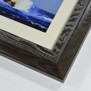 Dark Rustic Wood Picture Frame - Etsy