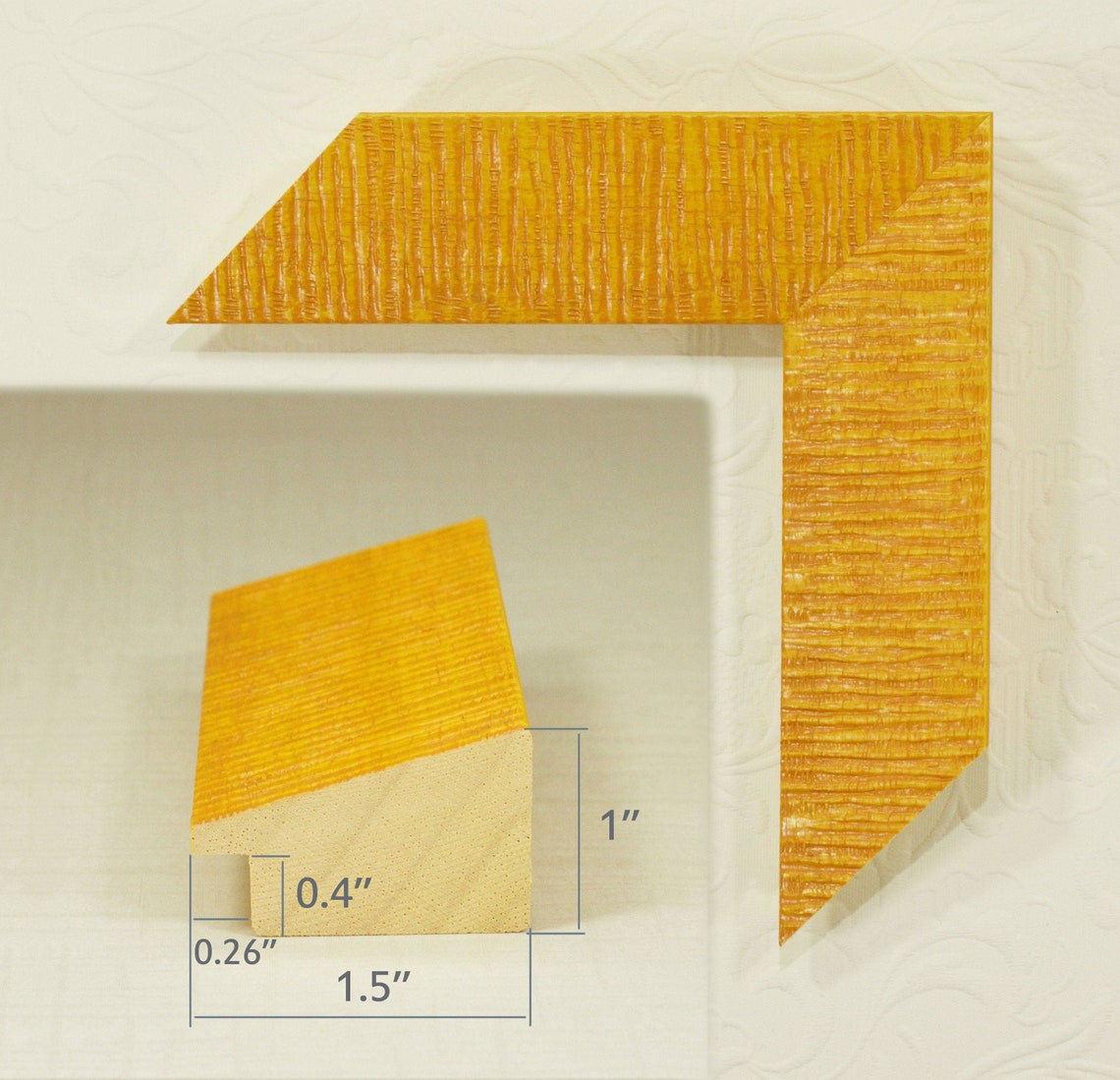 Yellow Painting Frame 1.5 Inches Wide. - Etsy