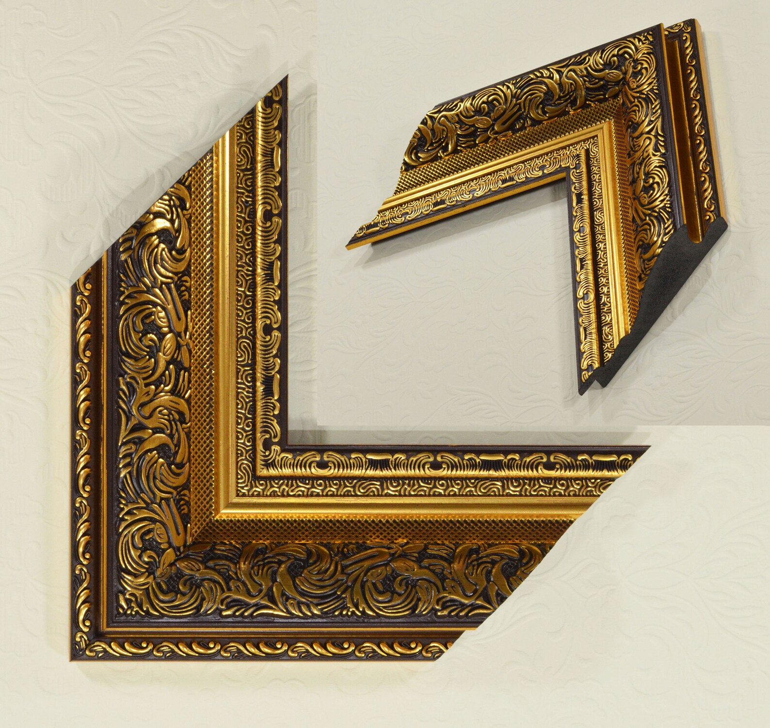 Gold Frame for Canvas, Mirror, Handicrafts 3.74 Inches Wide ...