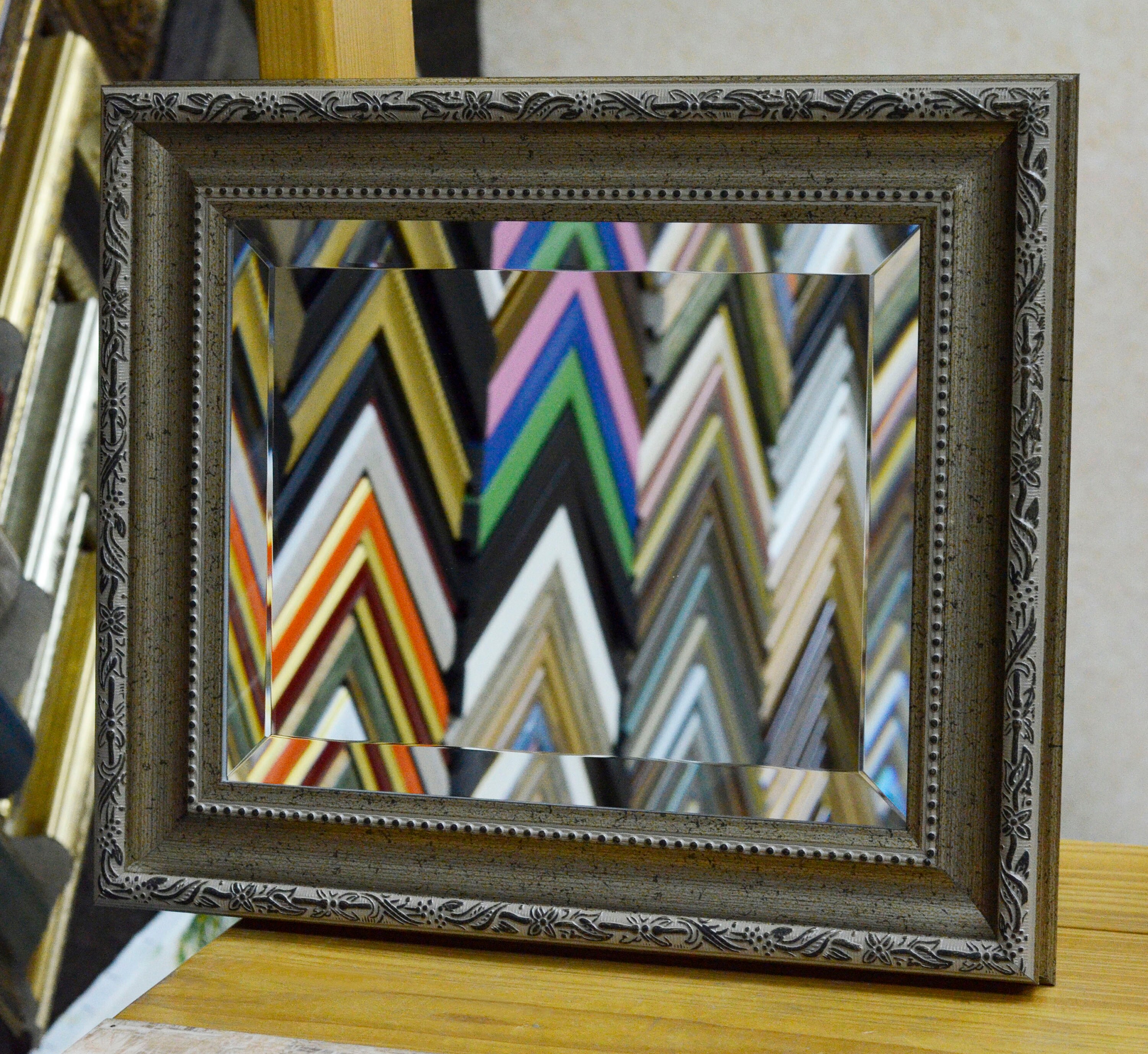 Mirror With Facet in Antique Frame 8x10, 10x13, 13x16, 16x20, 20x24 ...