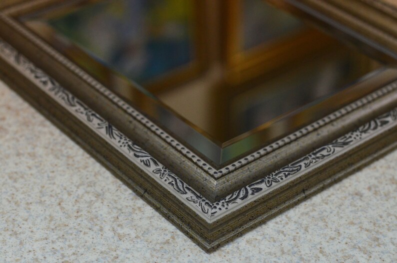 Mirror With Facet in Antique Frame 8x10 10x13 13x16 16x20 - Etsy