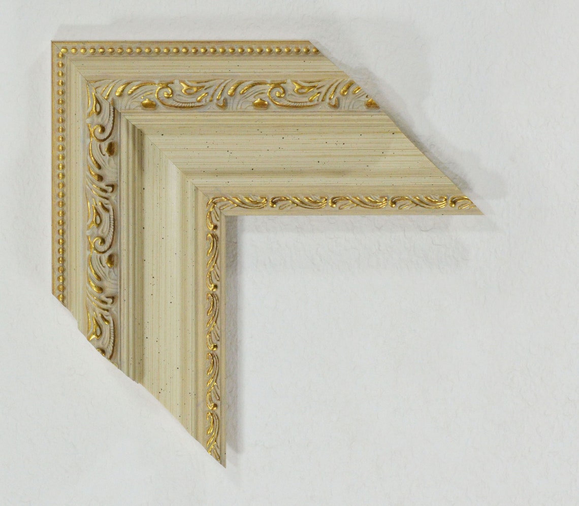 Beautiful Beige Frame on Canvas Poster Mirror | Etsy