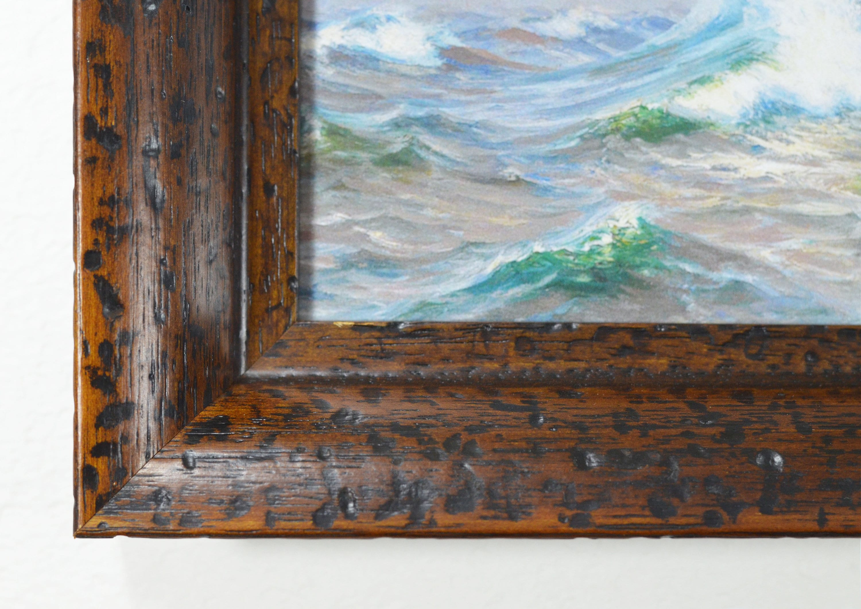 Rustic Brown Picture Wooden Frame. Custom Frame. - Etsy