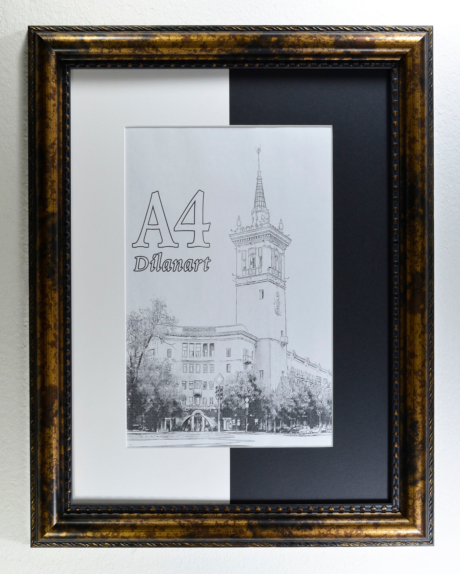 Frame for Painting, Photo, Diploma, Poster With Mat. Polystyrene Frame ...