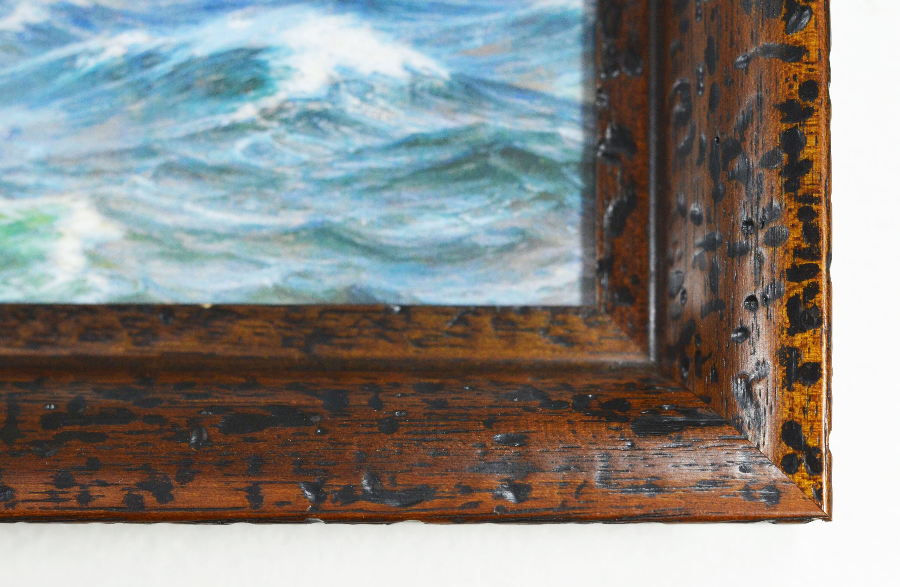 Rustic Brown Picture Wooden Frame. Custom Frame. - Etsy