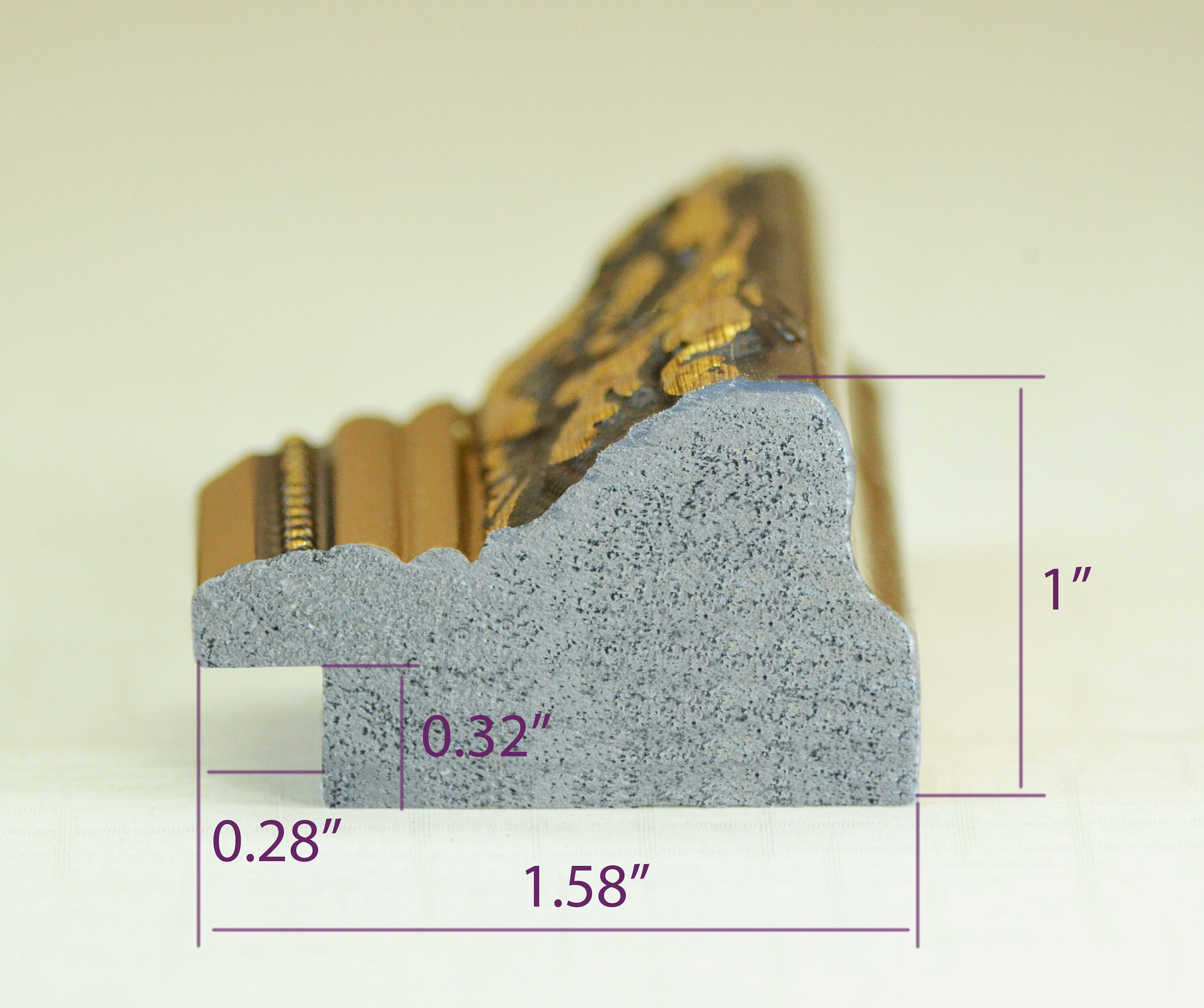 Frame dark gold in antique style | Etsy