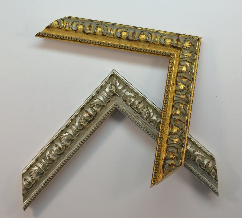 Italian Antique Picture Frame Gold and Silver.4x6 5x7 6x8 | Etsy