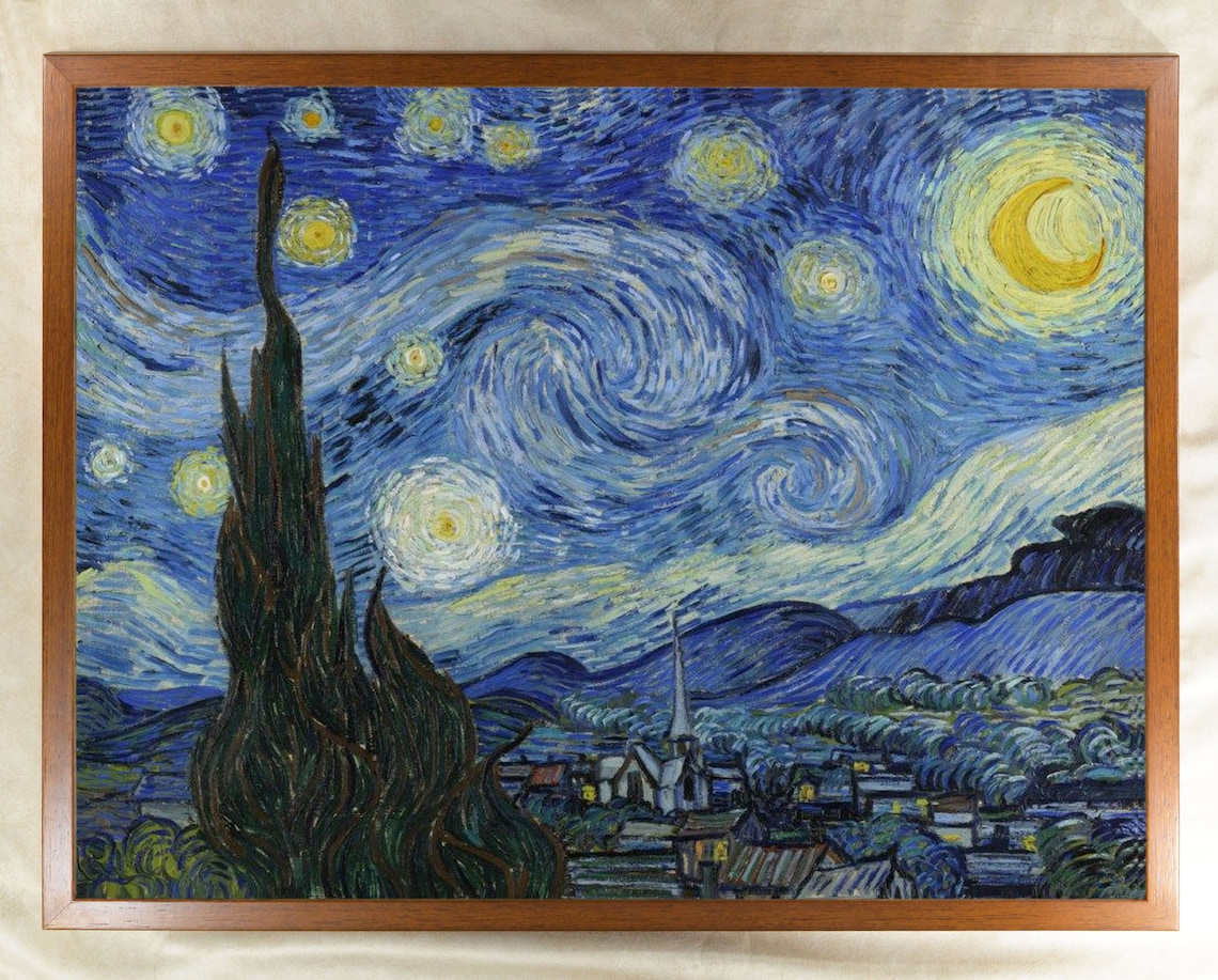 Starlight Night. Canvas Print. Van Gogh 19x15 23x18 29x23 - Etsy