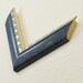 Blue-gray Picture Frame With Silver 1.4 Wide - Etsy
