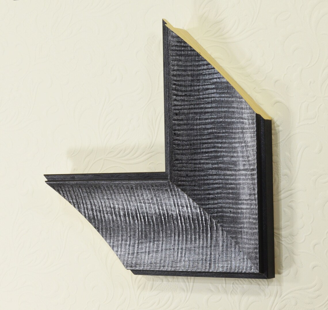 Black Silver Wood Frame - Etsy