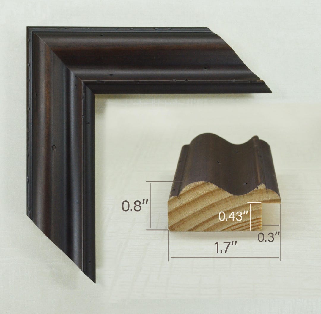 Dark Brown Picture Frame. Photo Frame. Poster Frame. Width 1.7 Inches ...