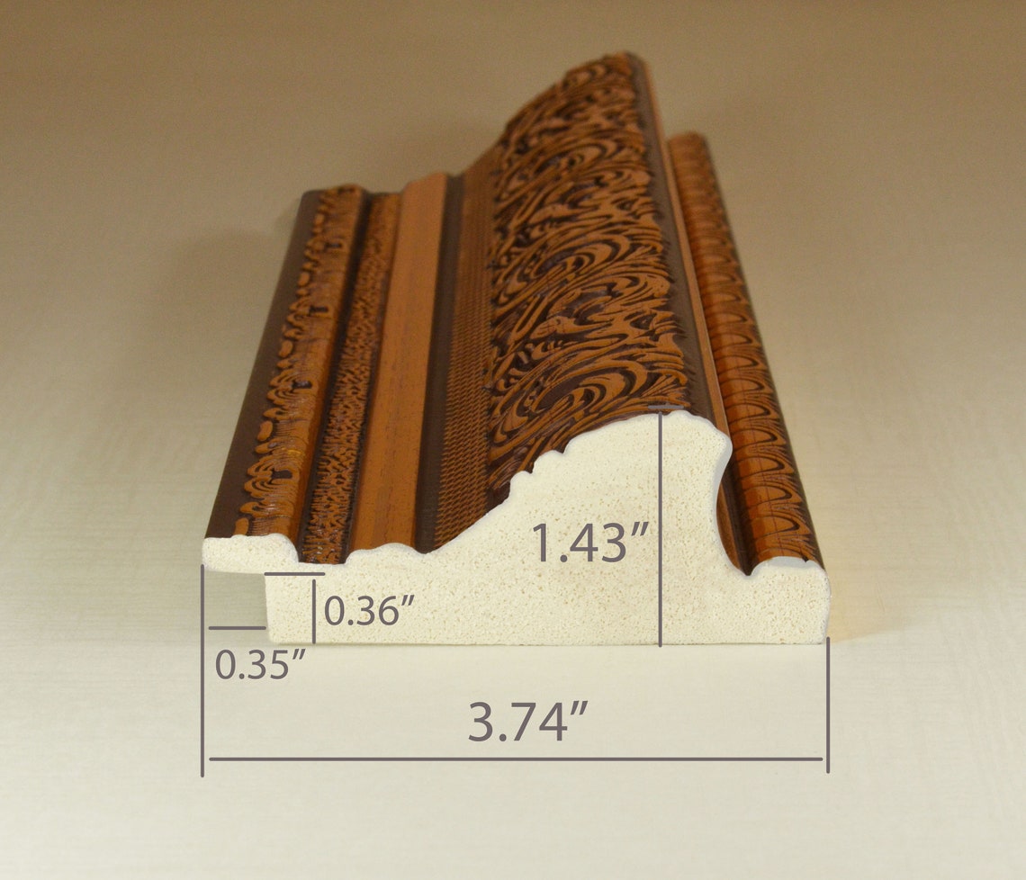 Gold Frame for Canvas, Mirror, Handicrafts 3.74 Inches Wide ...