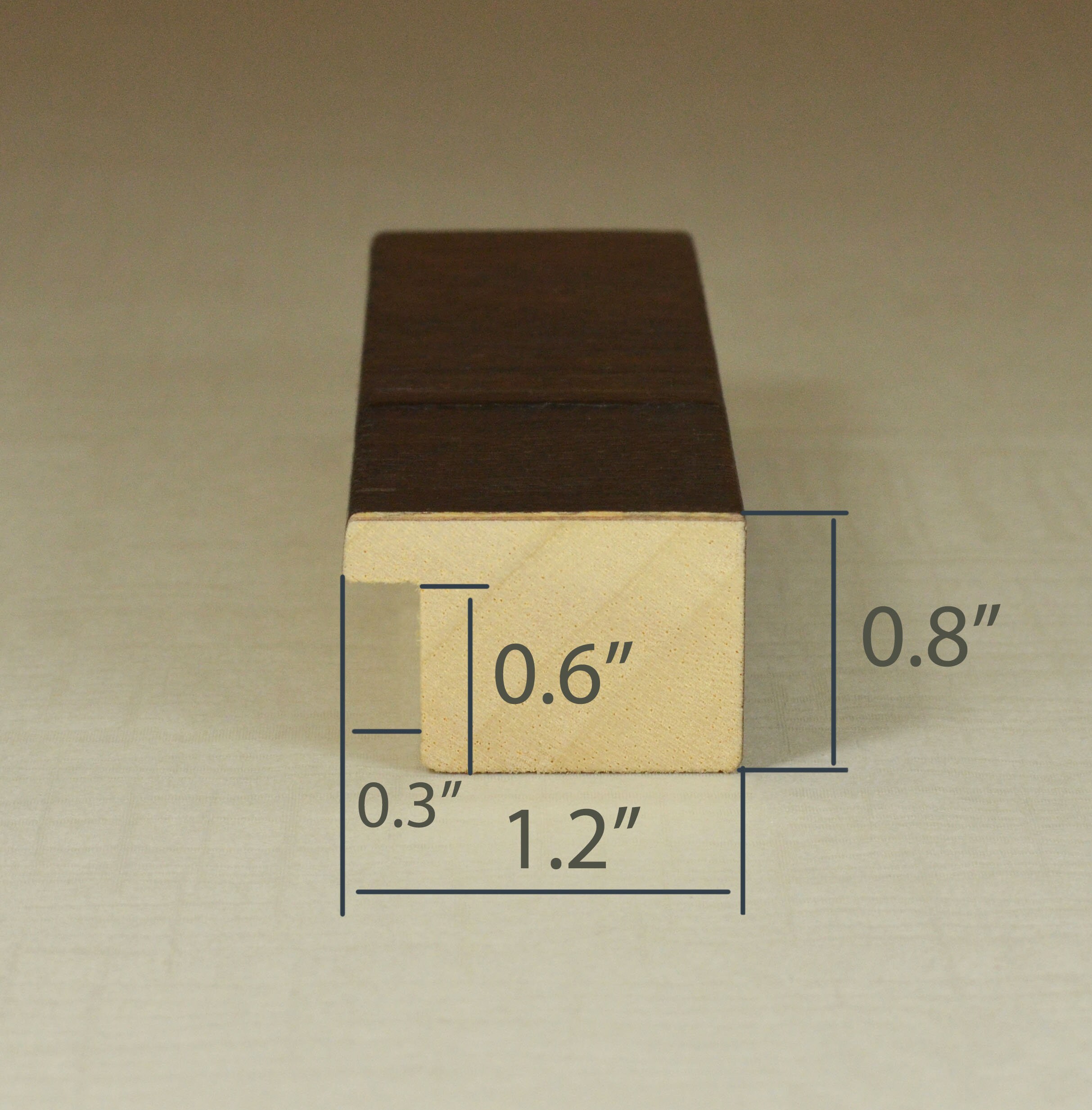 Brown Veneer Frame 1.2 Inches Wide | Etsy