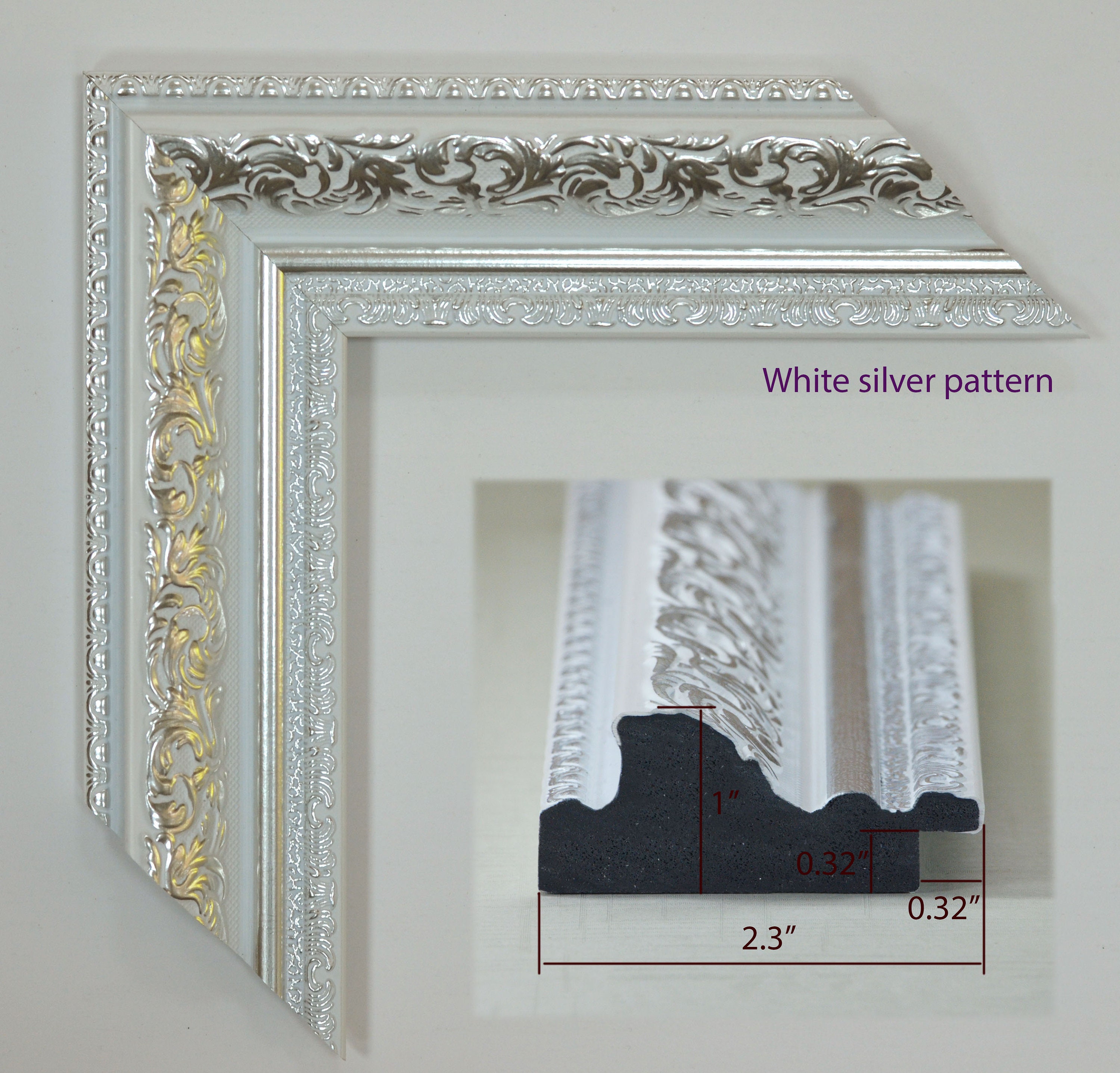 Polystyrene Picture Frame. 4x6 ... 24x36custom Frame - Etsy