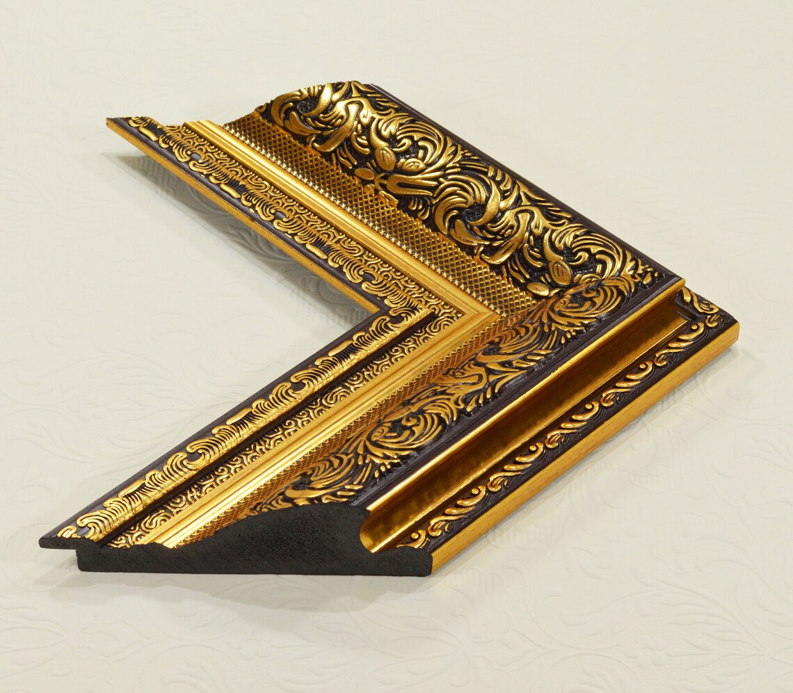 Gold Frame for Canvas, Mirror, Handicrafts 3.74 Inches Wide ...