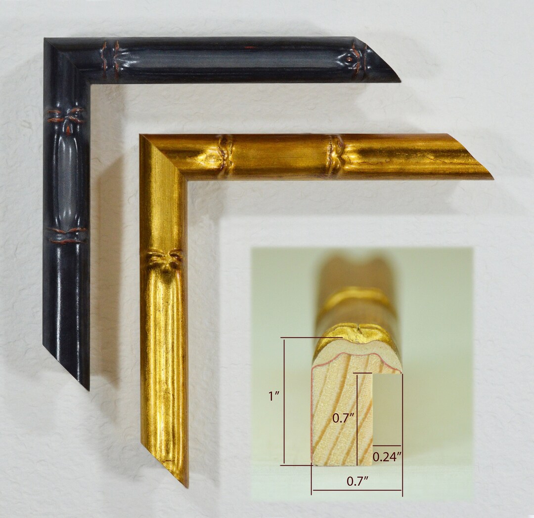 Bamboo Frame With Mat. Custom Frame and Mat - Etsy