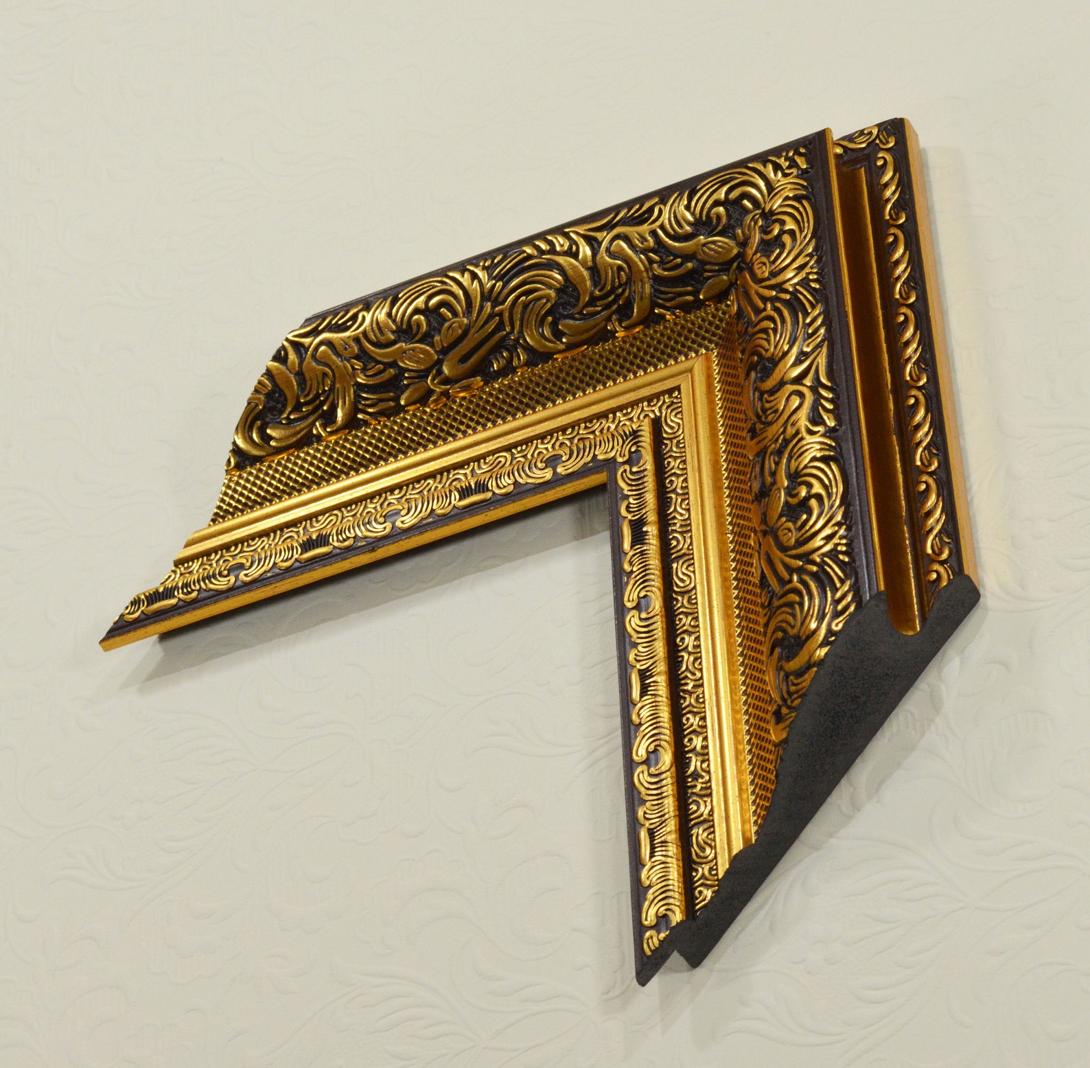 Gold Frame for Canvas, Mirror, Handicrafts 3.74 Inches Wide ...