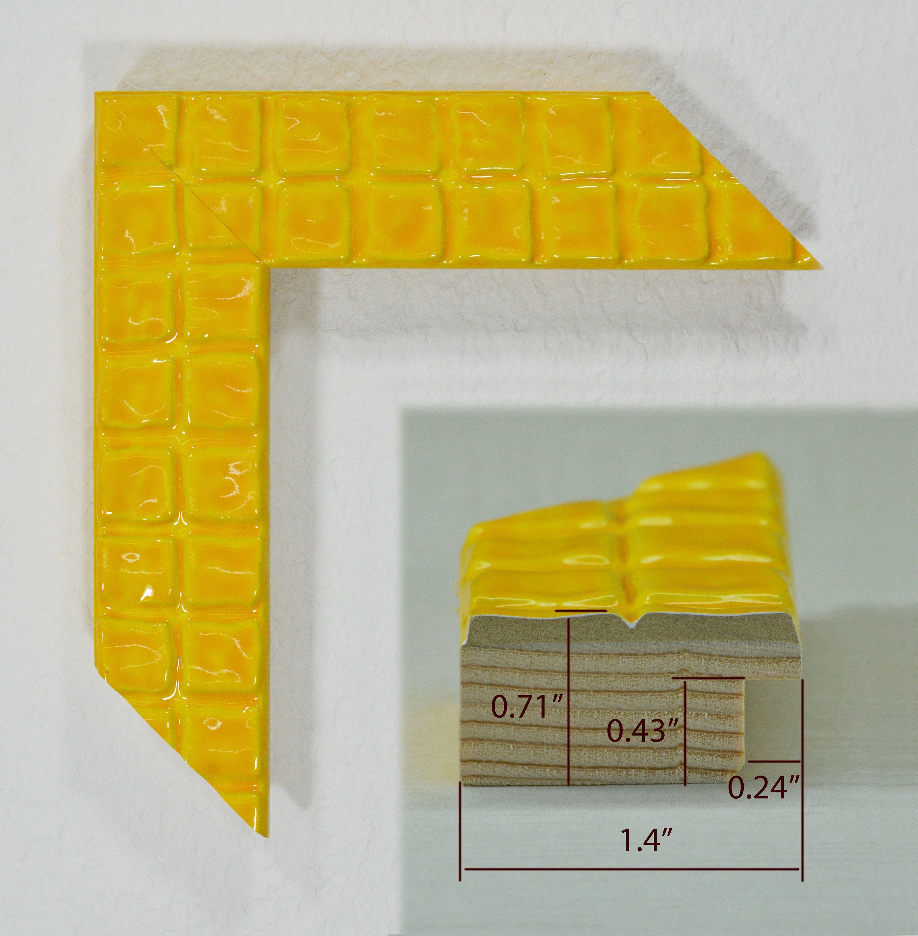 Yellow Wooden Frame for Art Deco Painting - Etsy