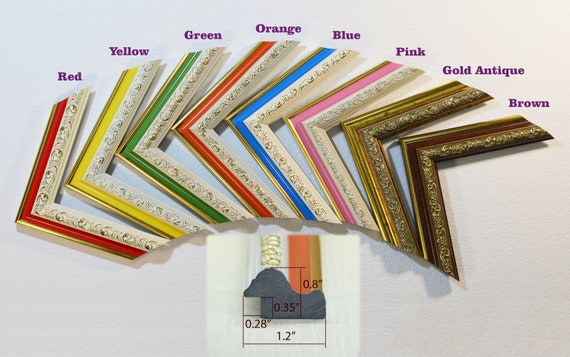 Colored Modern Wall Frames for Pictures Foto Posters Hand | Etsy