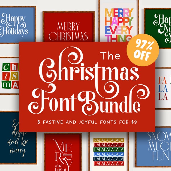 Font Bundle - Etsy