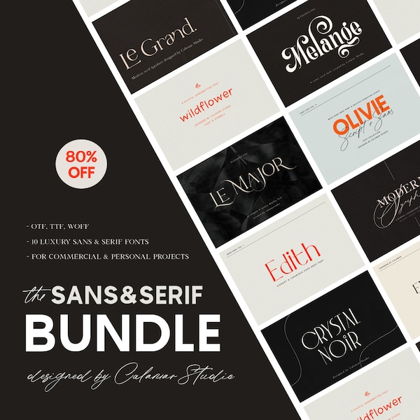 Font Bundle - Etsy