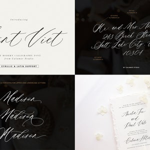 Wedding Calligraphy Font Bundle, Handwritten Script Fonts - Etsy