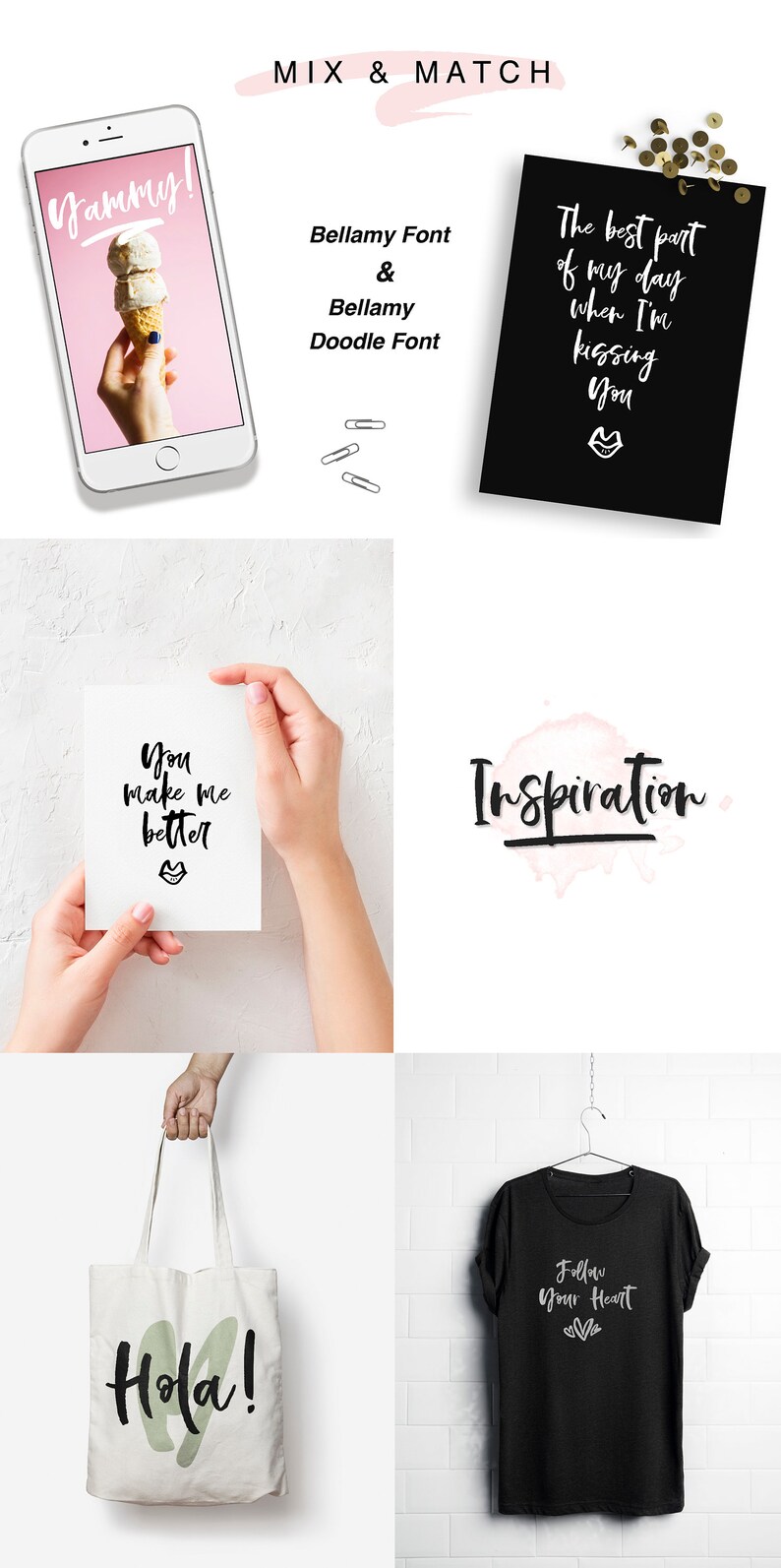 Handwritten Font Calligraphy Font for Procreate Script Font - Etsy