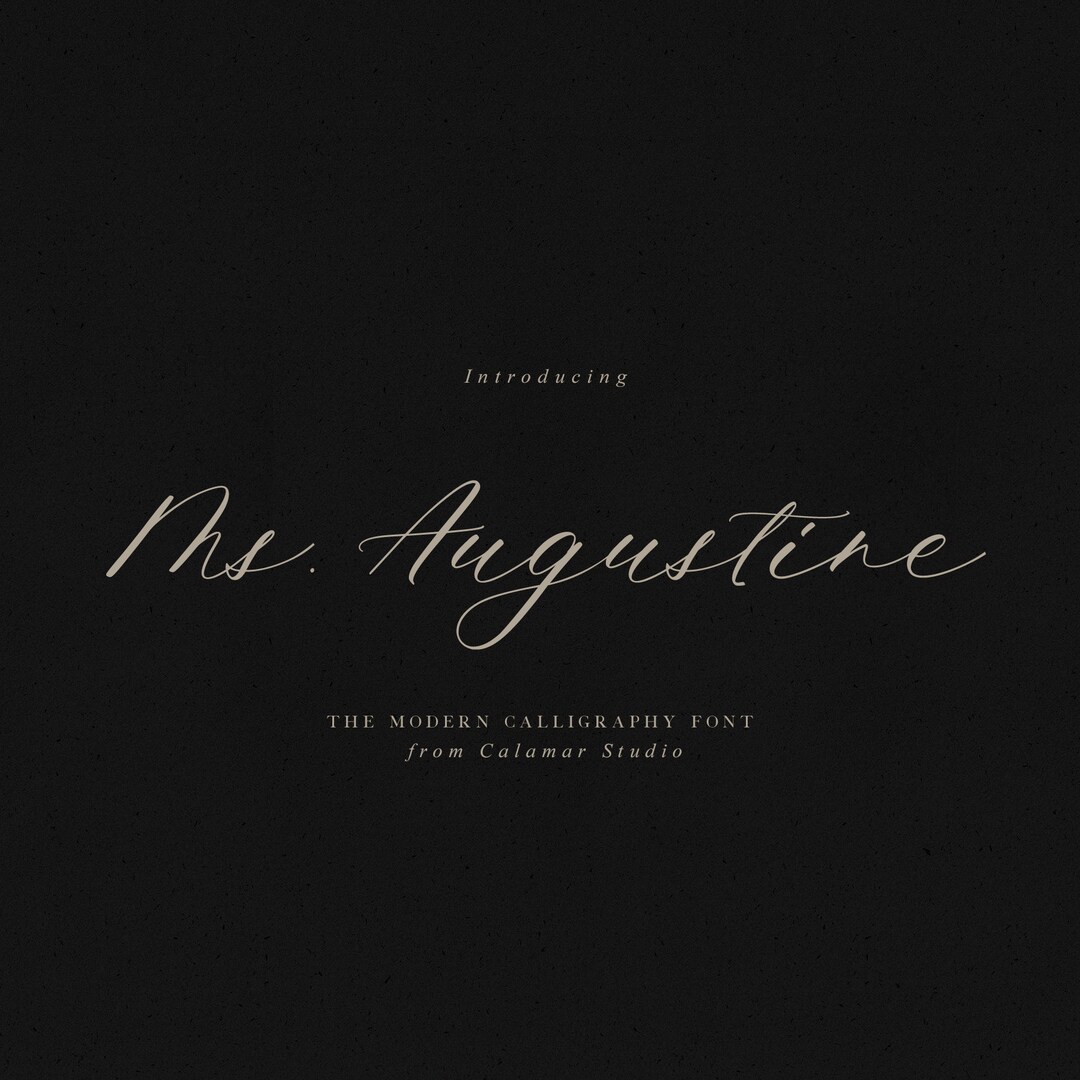 Calligraphy Font, Modern Script Font, Wedding Font for Invitations, Ms ...