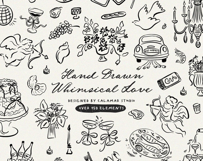 Hand Drawn Wedding or Engagement or Birthday Invitation UNTITLED ...