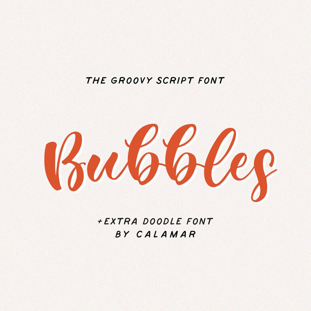 Groovy Script Font for Cricut, Bold Handwritten Calligraphy Fonts ...