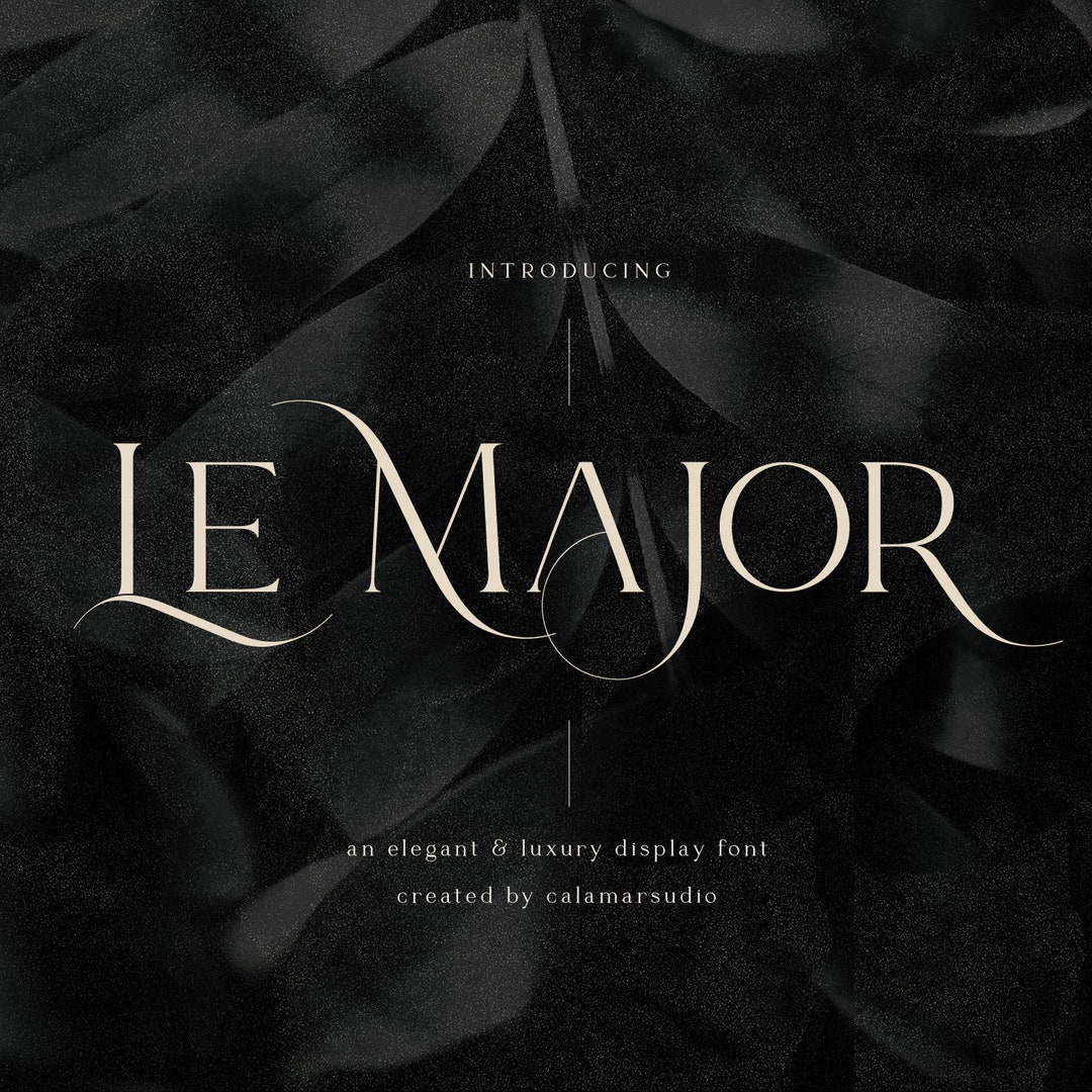 Le Major Serif Font: Elegant Display Font for Logo & Wedding (OTF, TTF ...