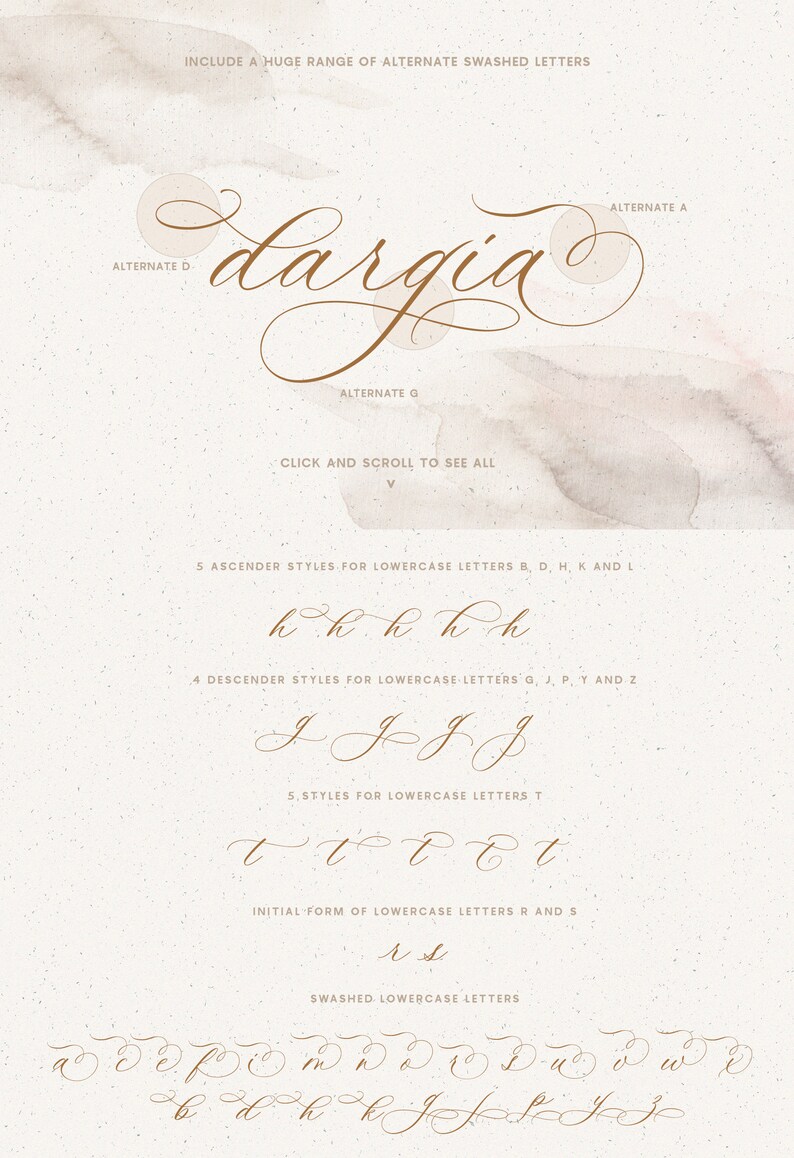 Calligraphy Font Handwritten Font Wedding Font for - Etsy