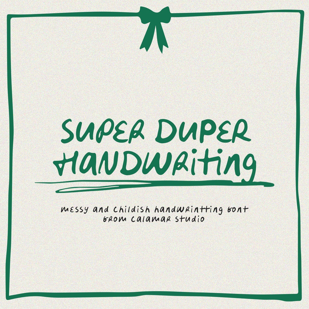 Handwritten Font, Messy Realistic Handwriting, Cursive Font for Canva ...