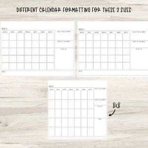 Personalized Family Calendar | Digital Printable - Etsy