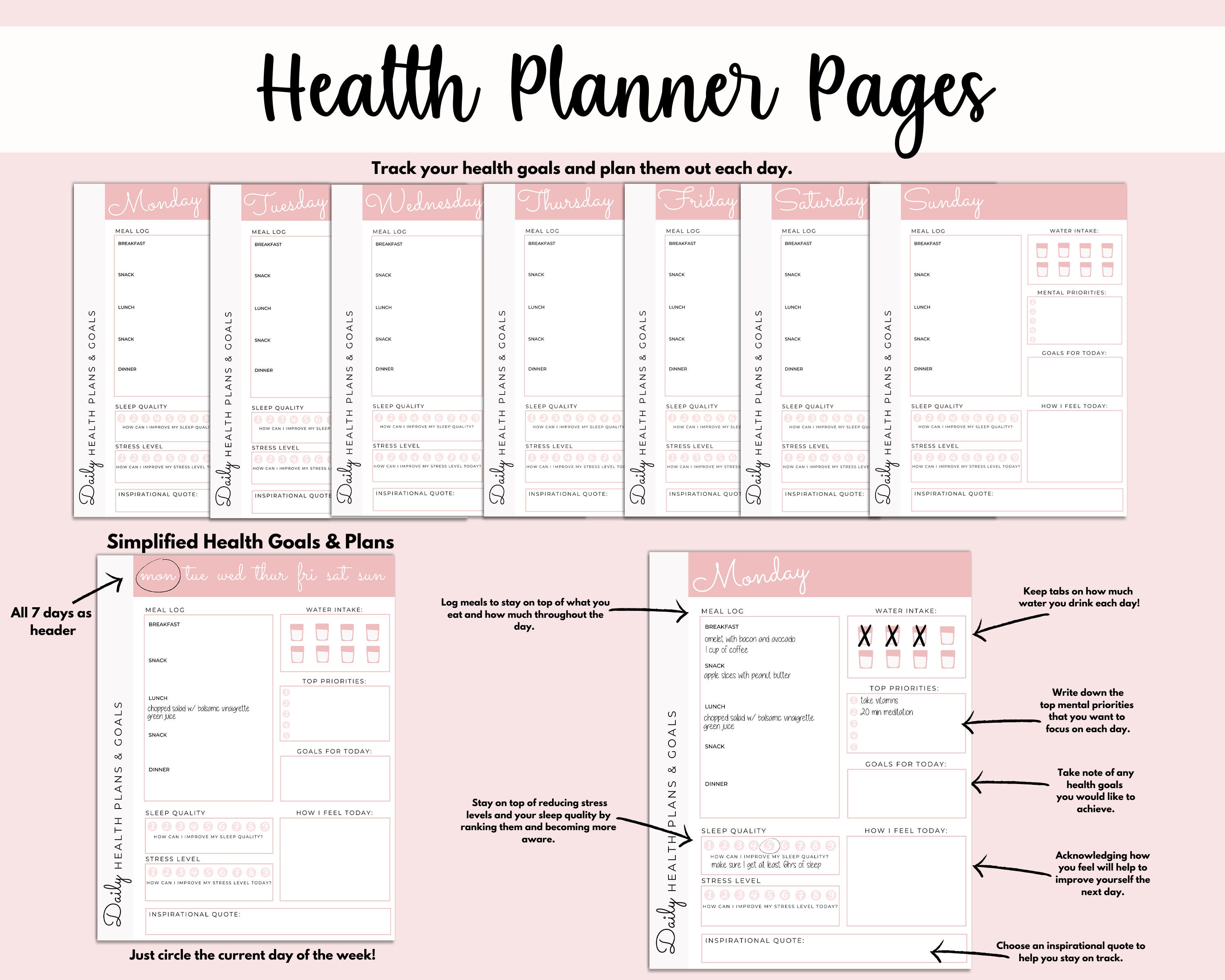 The Ultimate Planner & Positivity Journal | Digital Planners ...