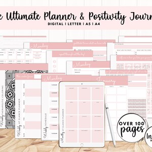 The Ultimate Planner & Positivity Journal | Digital Planners ...